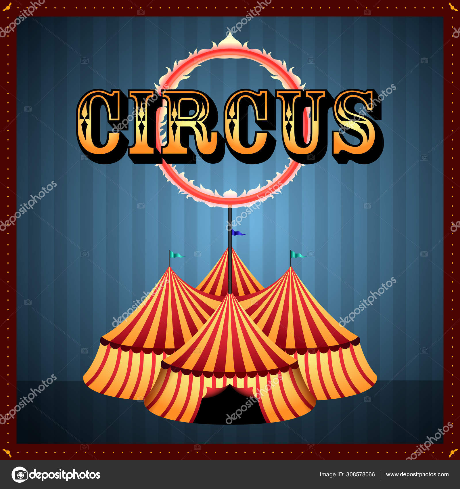 Circus poster image Stock Vector Image by ©LAUDiseno #308578066