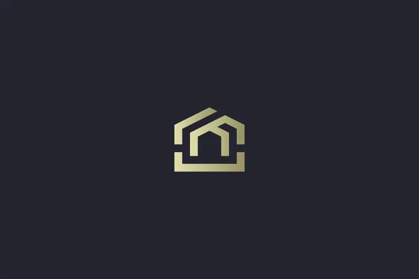 100,000 Gold house logo Vector Images | Depositphotos