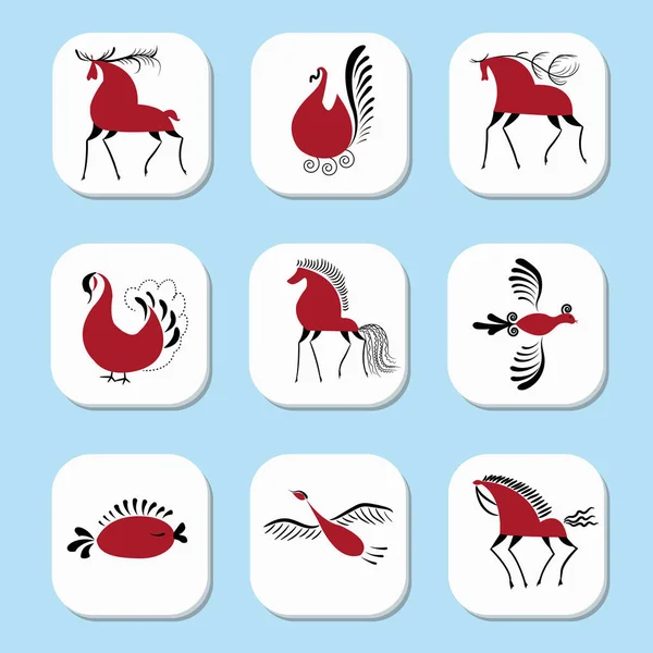 Mezen deer Vector Art Stock Images | Depositphotos