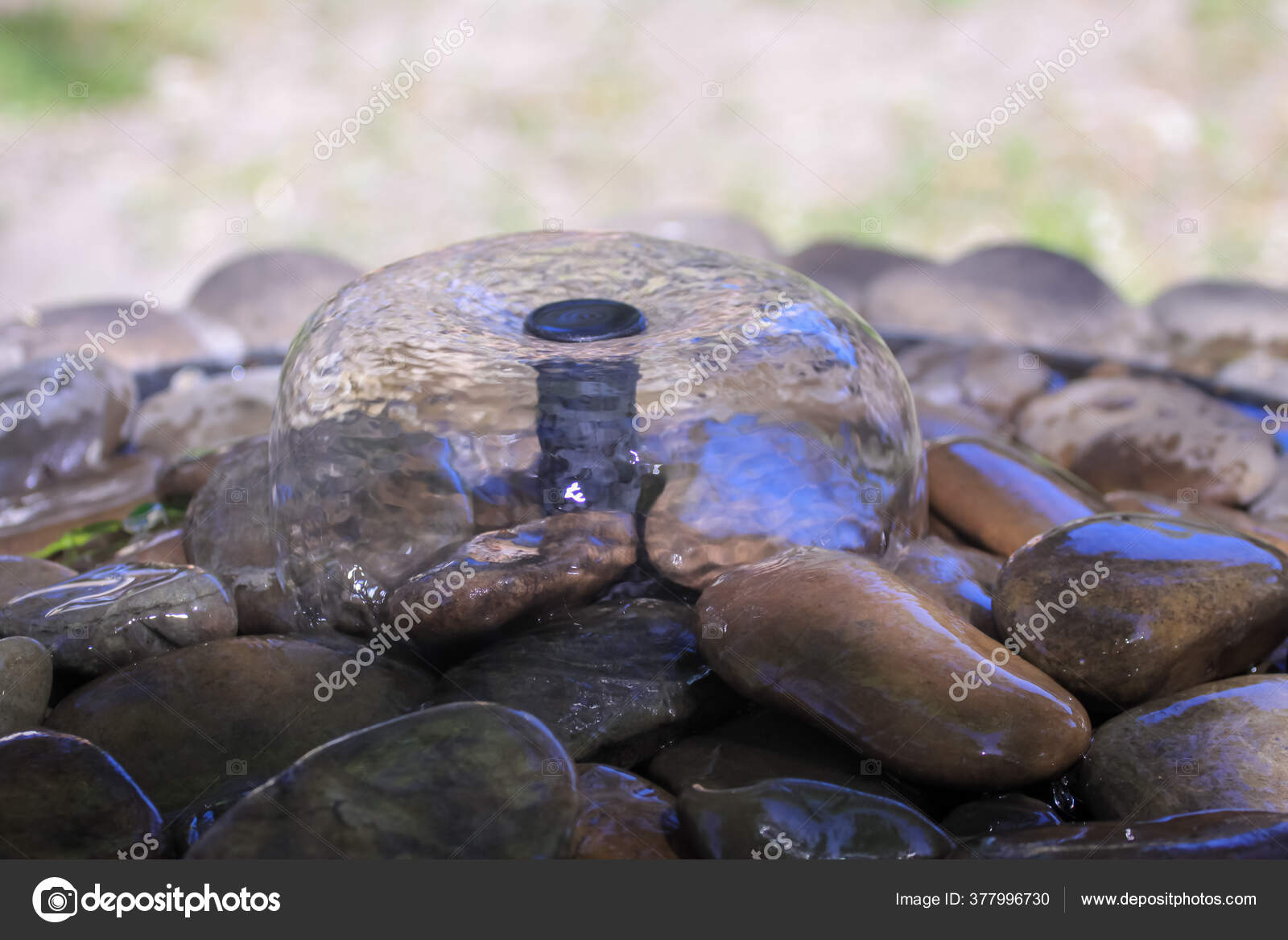 Small Fountain Stones Water Drops — Stock Photo © palamarchuk.kostya ...