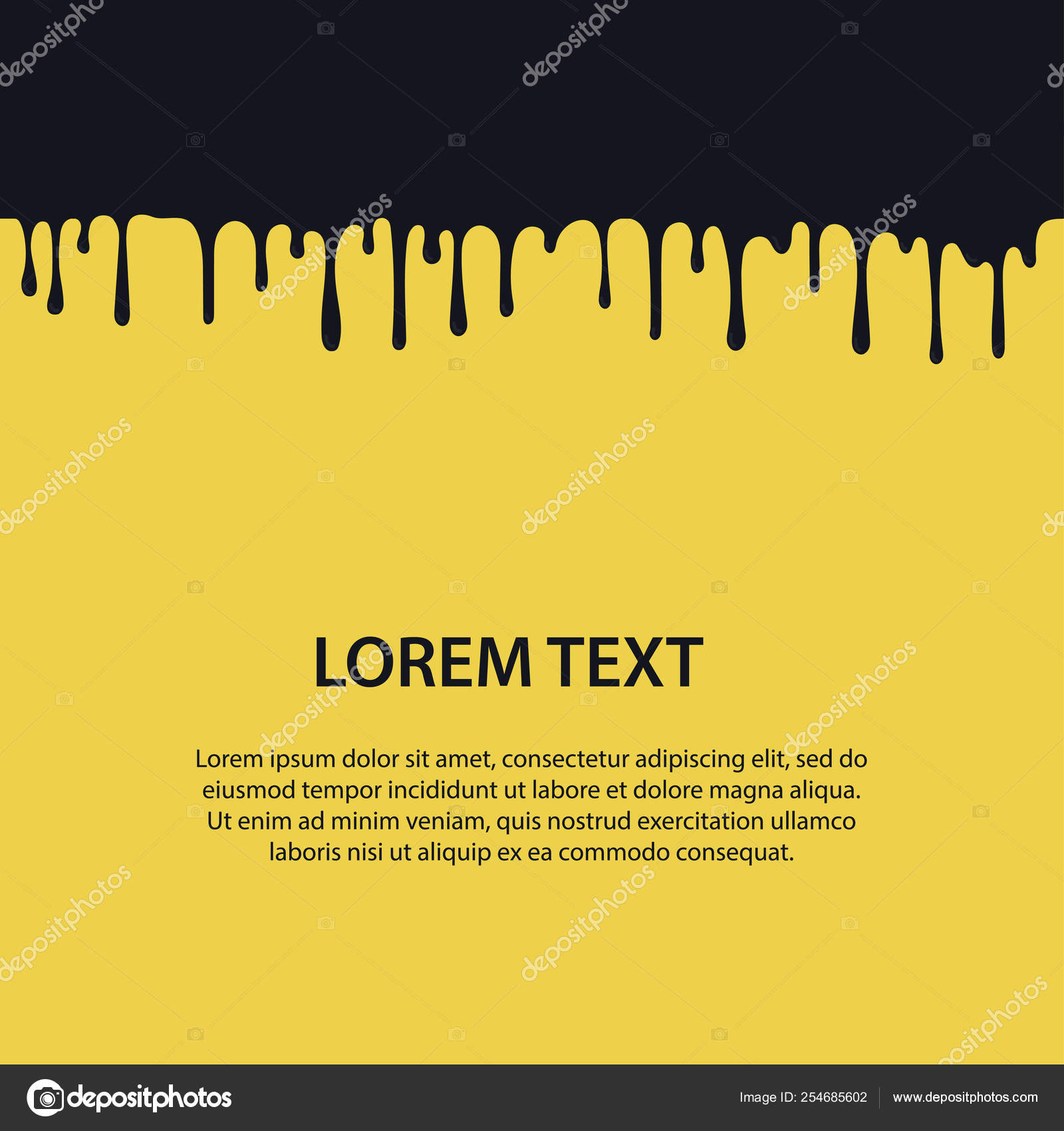 Dripping oil, Black paint. Liquid stain. Current Drip and drop. vector ...