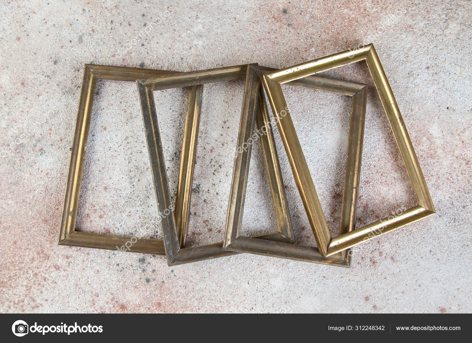 Four empty picture frames — Stock Photo © voisine #312248342
