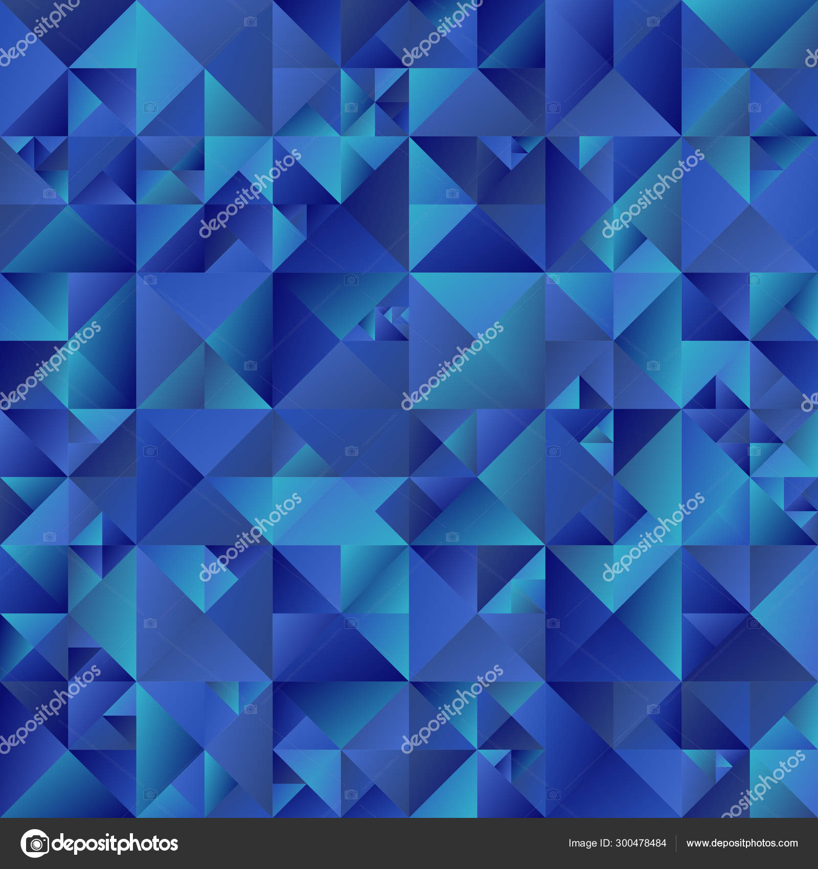 Geometrical gradient abstract blue triangle background Stock Vector ...