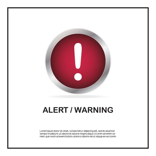 Warning Alert Signage Symbol Icon Isolated White Background Vector ...