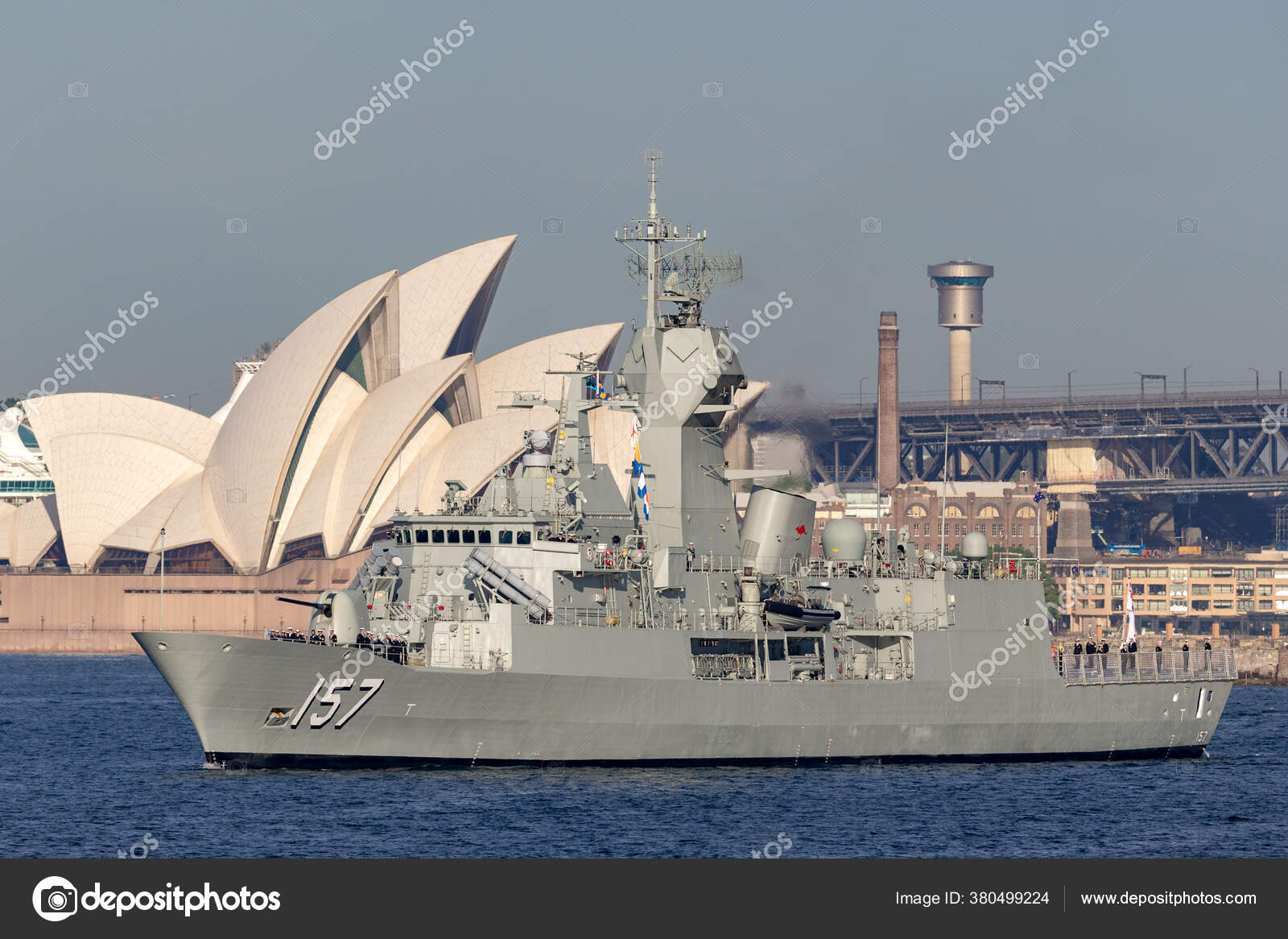 Sydney Australia October 2013 Hmas Perth Ffh 157 Anzac Class — Stock ...