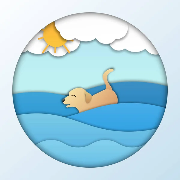 Dog swim icon - векторные изображения, Dog swim icon картинки ...