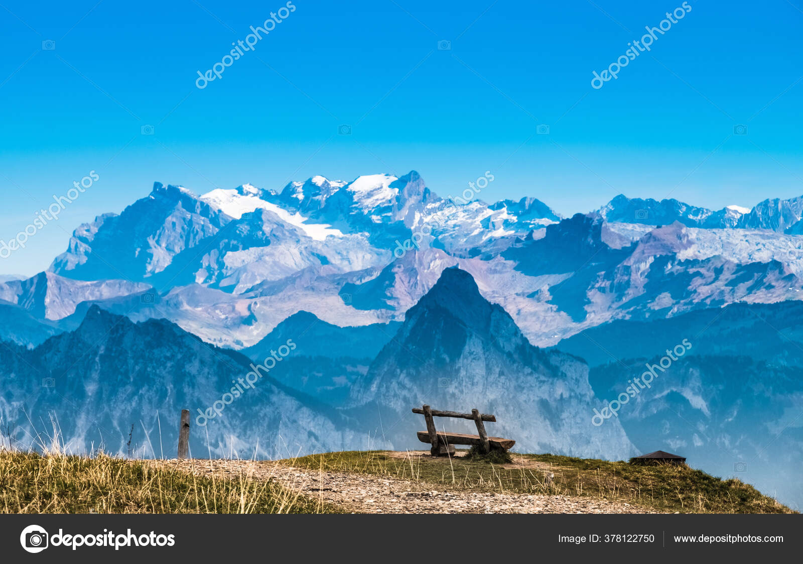 Alps Panorama Rigi Kulm Summit Mount Rigi Queen Mountains Canton ...
