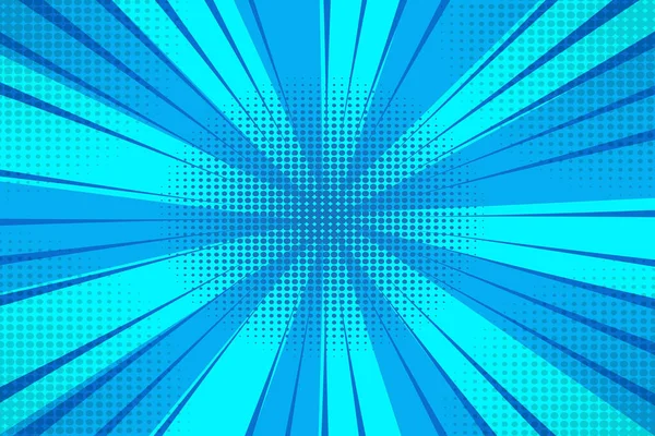 Vector blue background with rays. Abstract burst of blue sunbeams. Blue ...