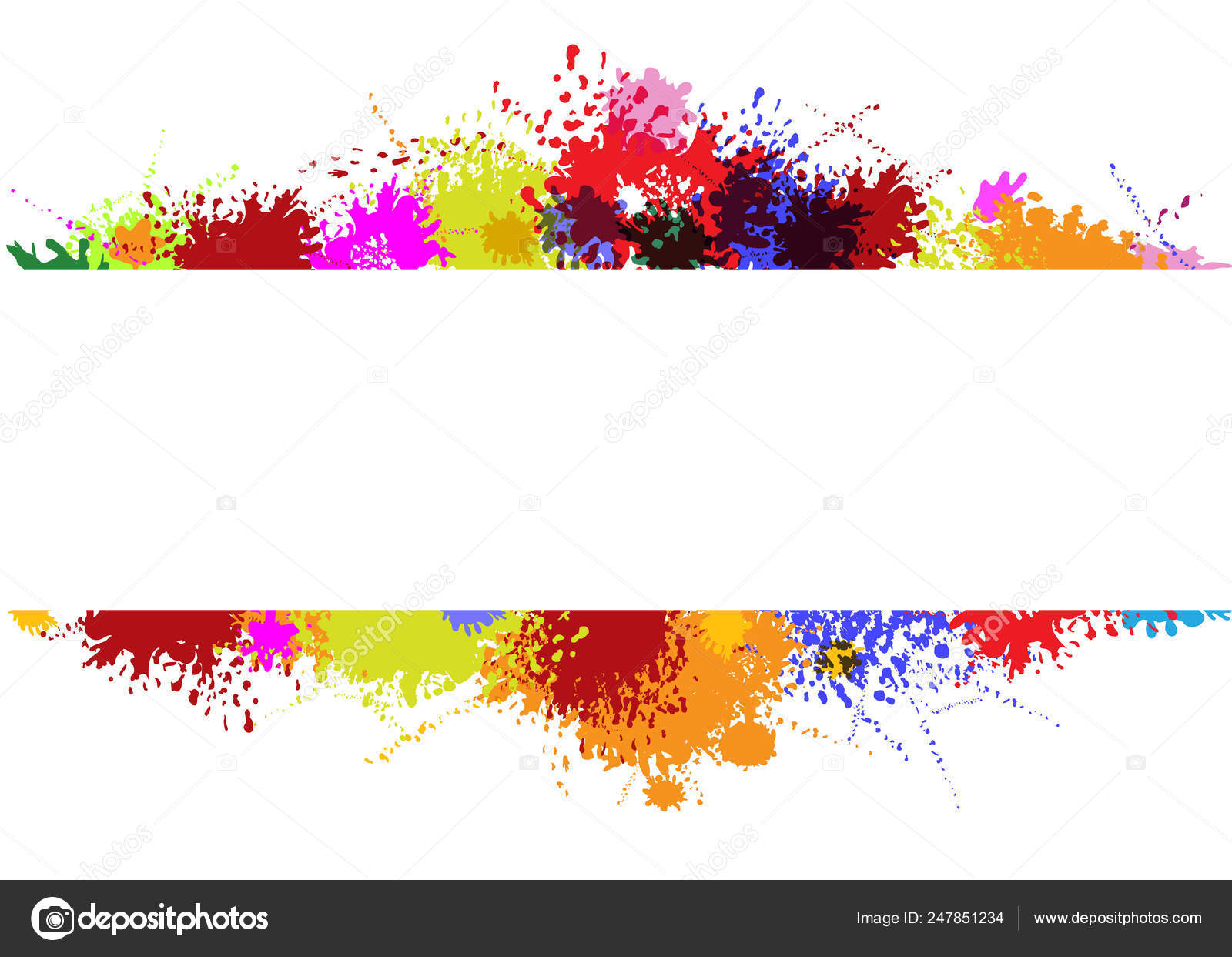 Vector frame on splash color Stock Vector Image by ©enterphoto #247851234