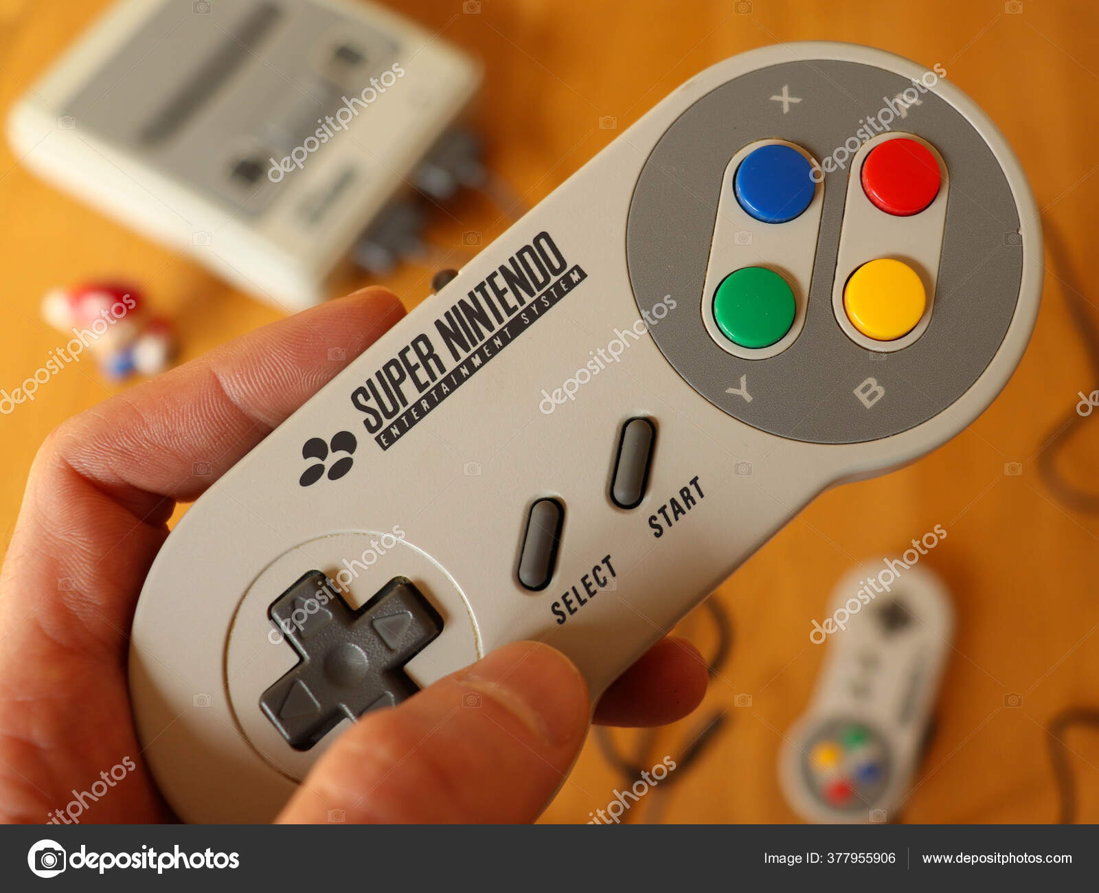 Milan Italy 2020 Closeup Snes Also Know Super Nes Vodeogame — Stock ...