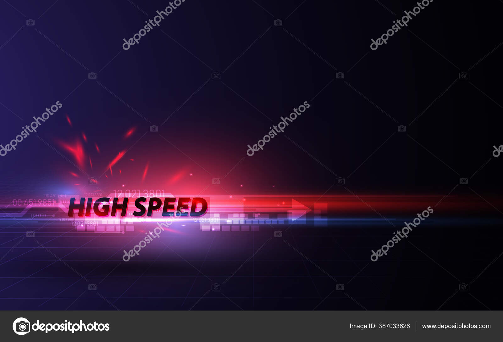 Speed Movement Pattern Design Background Concept Vector Illustration ...