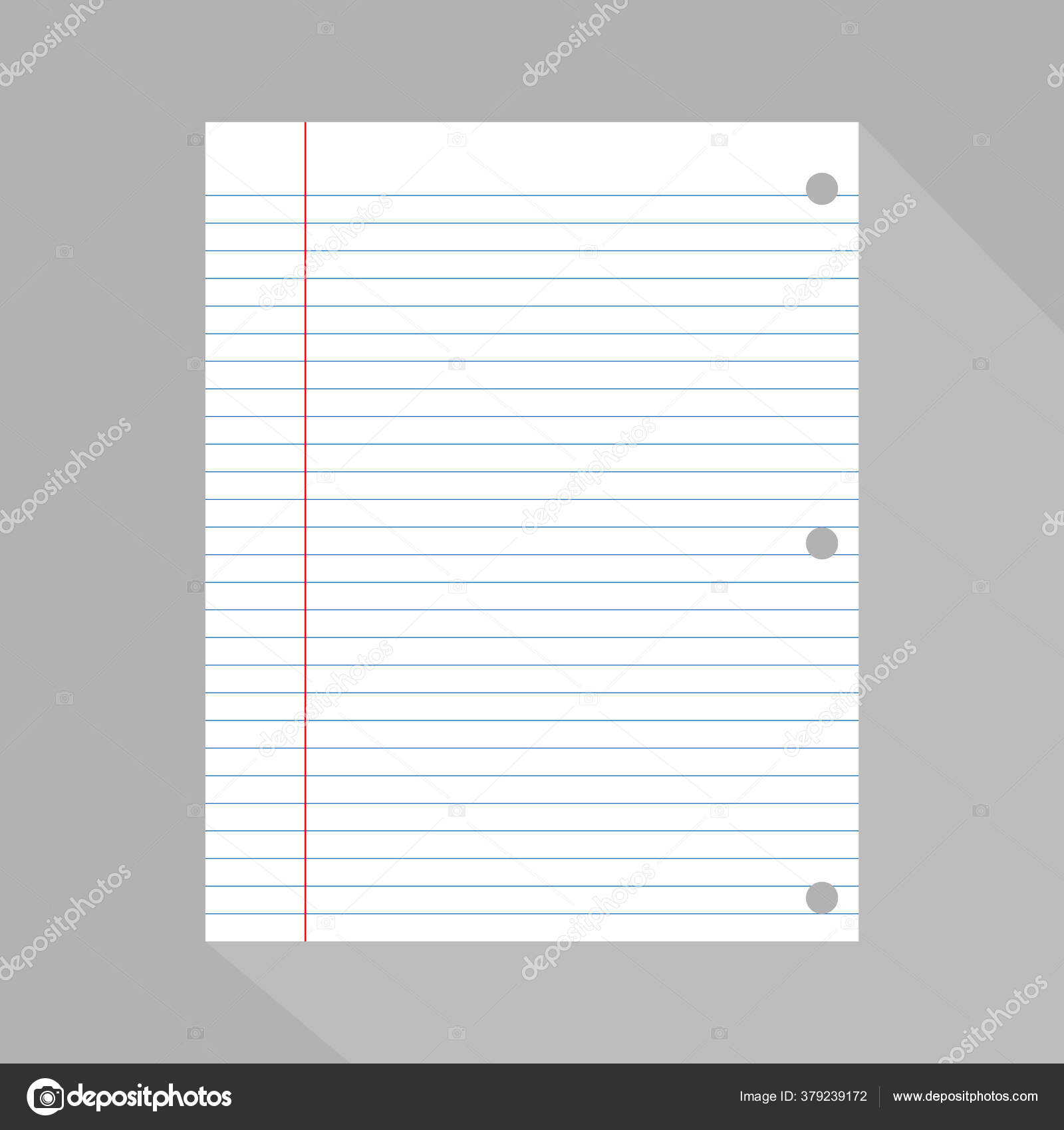 Notebook Paper Background Cancelary Concept Stock Vector Image by ...