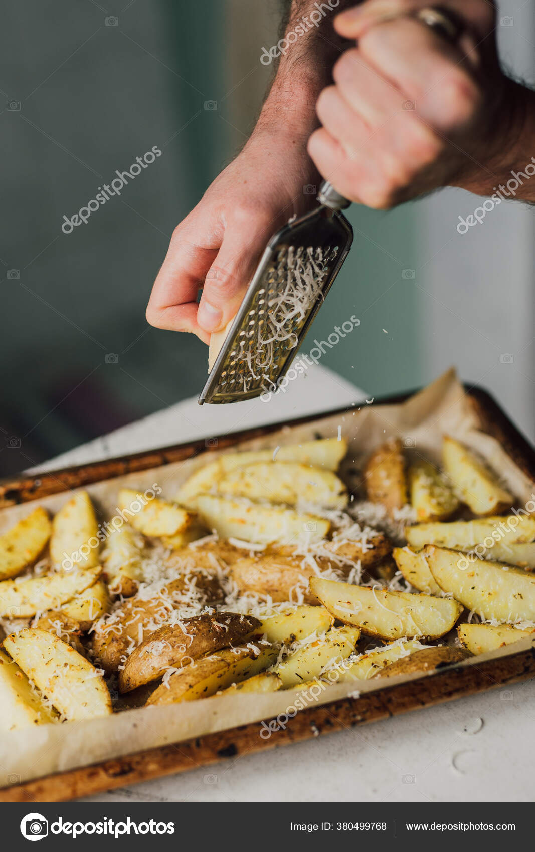 Grating Parmesan Cheese