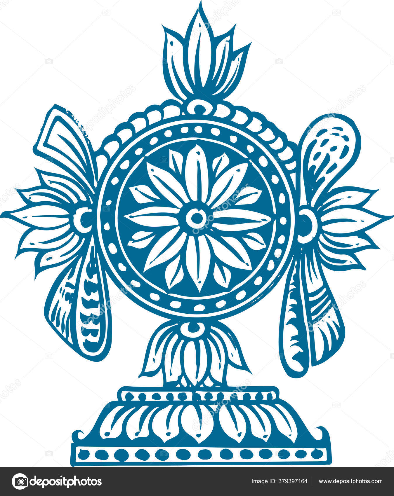 Drawing Sketch Lord Venkateshwara Balaji Sign Symbols Outline Editable ...