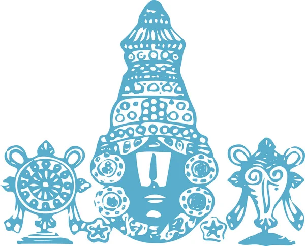 Drawing Sketch Lord Venkateshwara Balaji Sign Symbols Outline Editable ...