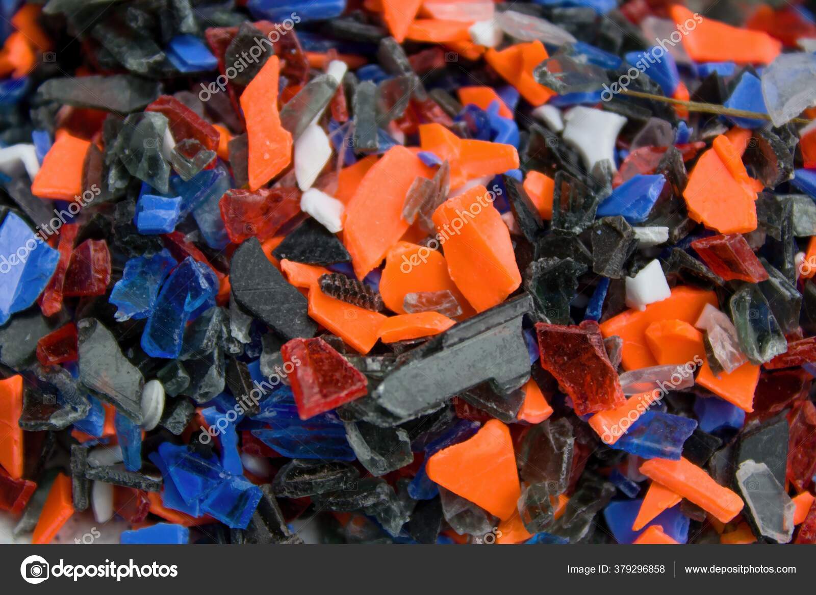 Crushed Colorful Recycled Plastic Plastic Further Processing Recycle ...