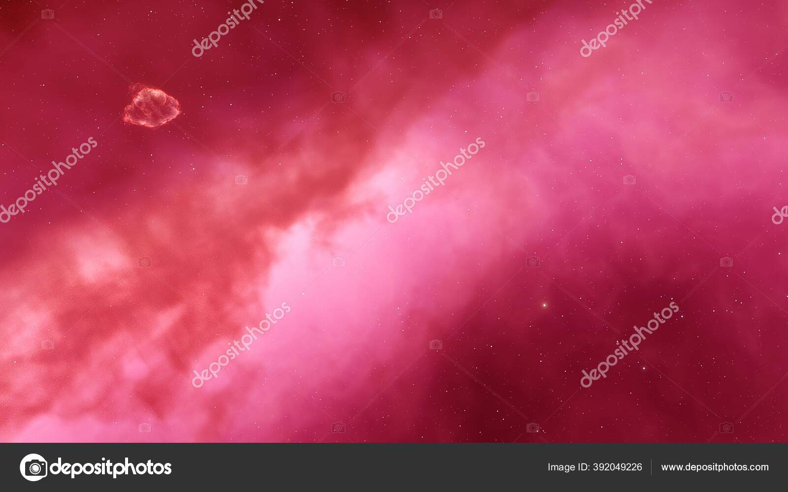 Red Violet Nebula Outer Space Horsehead Nebula Unusual Colorful Nebula ...
