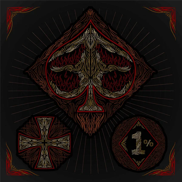 Spade Pinstriping Designs