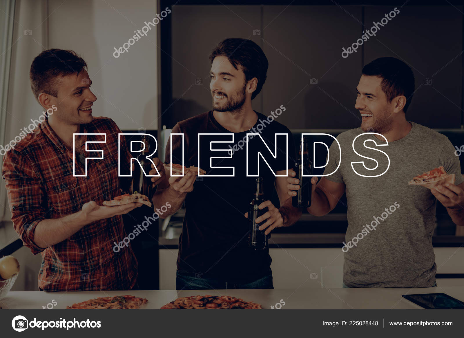 Three Guy Friends Together