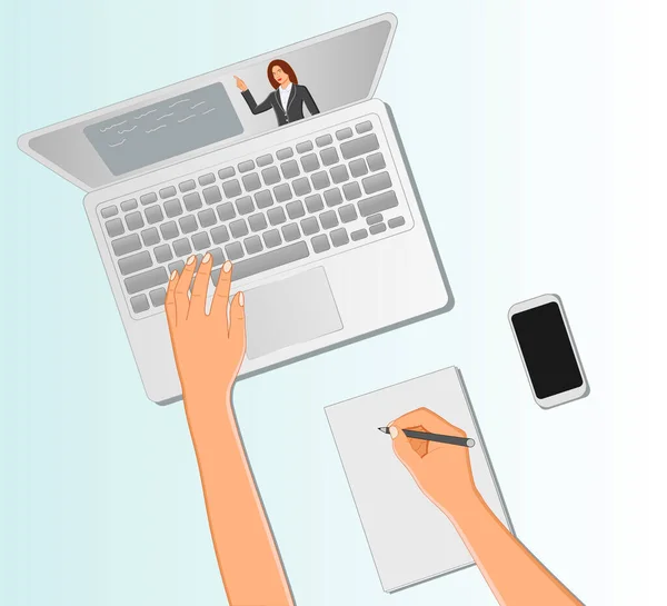 Student Taking Notes Clip Art