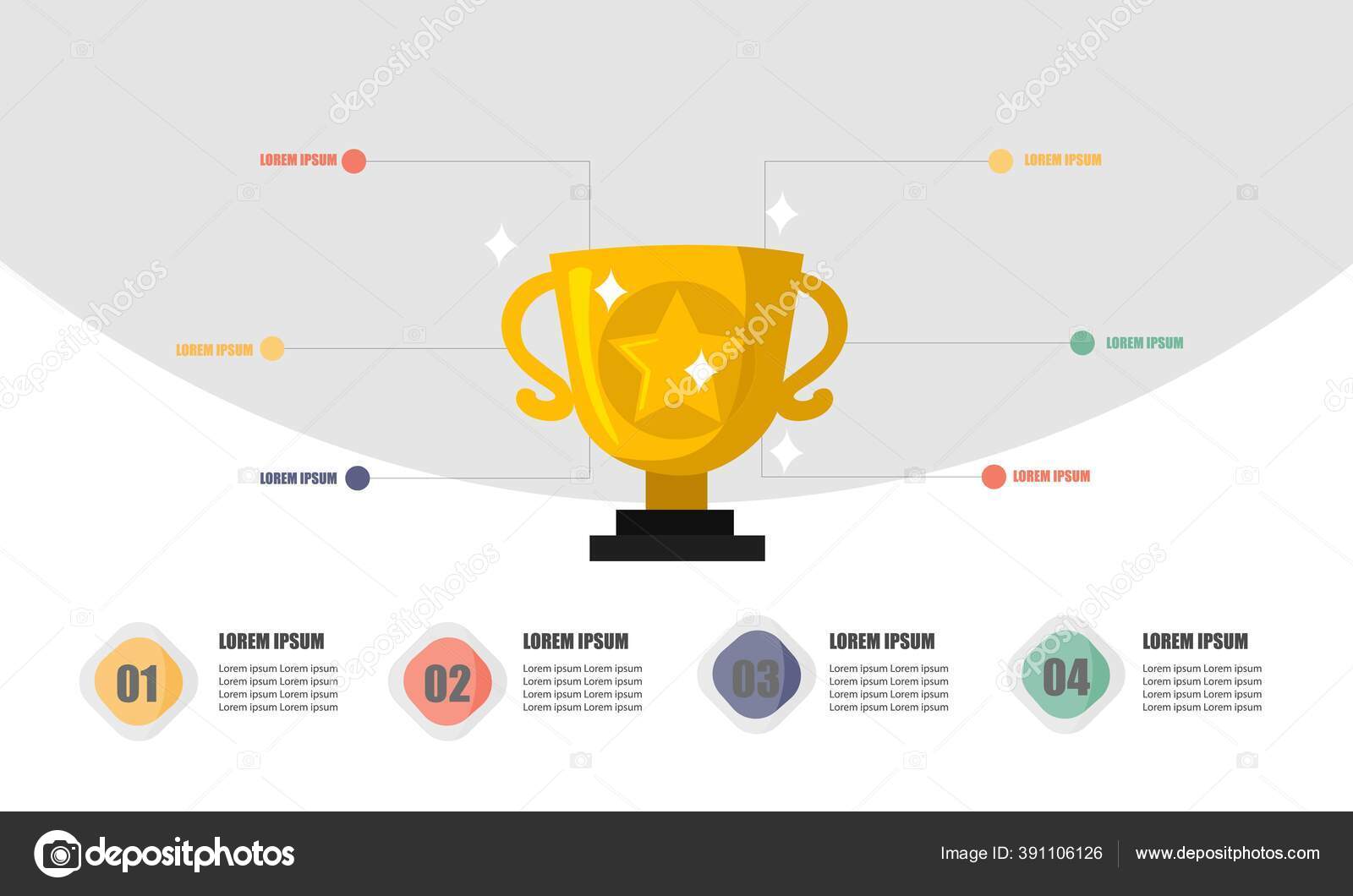 Award Trophy Infographic Chart Vector Illustration Stock Vector by ...