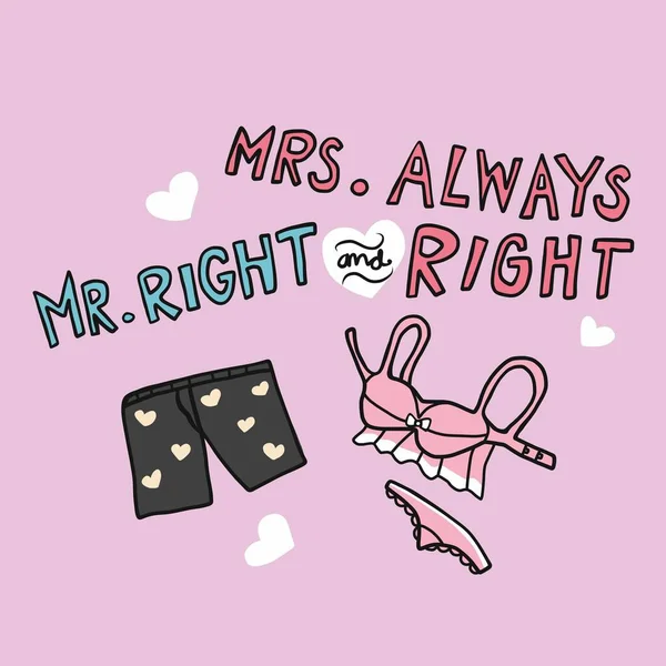 11 Mrs always right Vector Images | Depositphotos