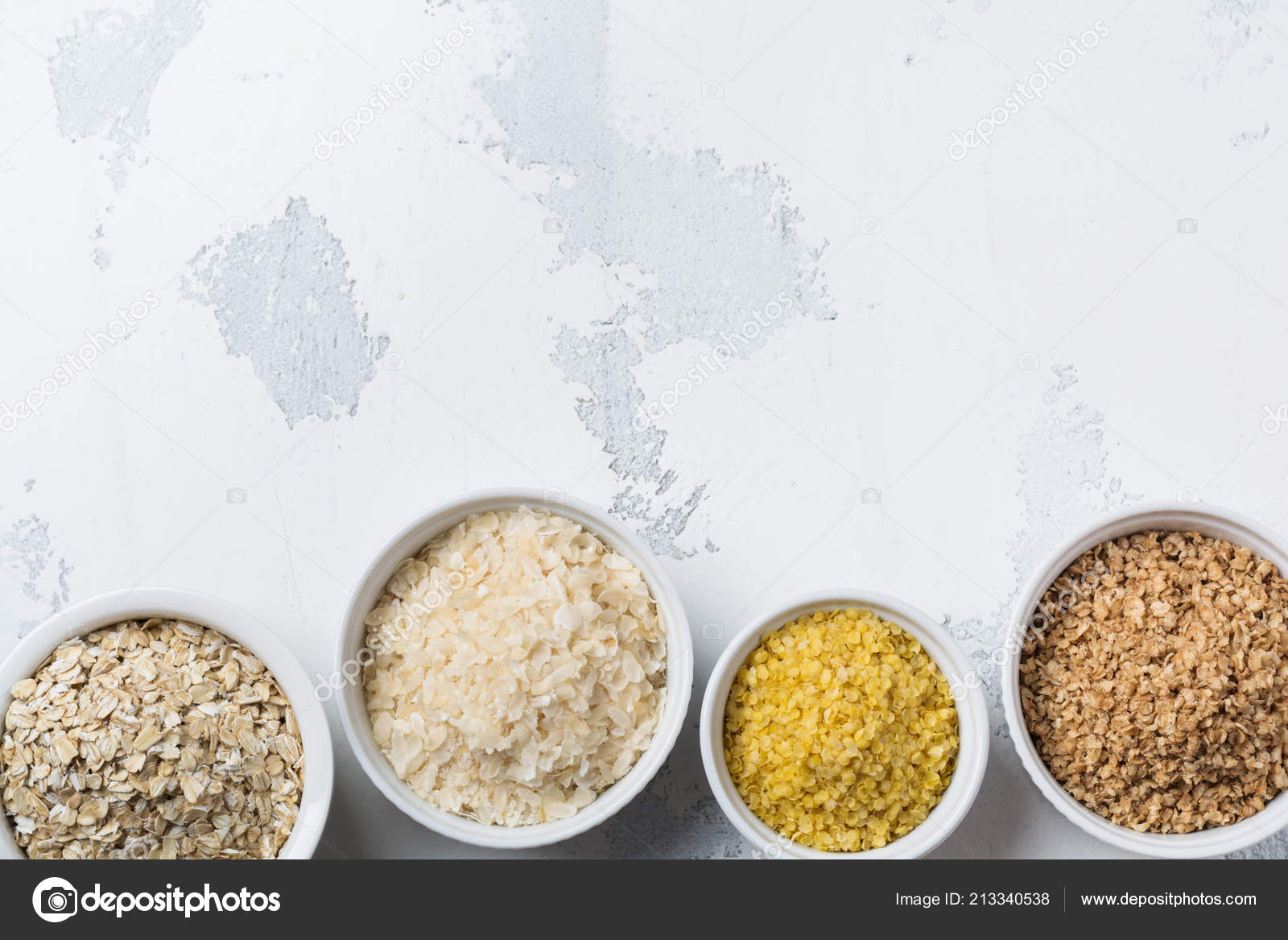 Variety Cereal Flakes Rice Millet Buckwheat Oatmeal Superfood White ...