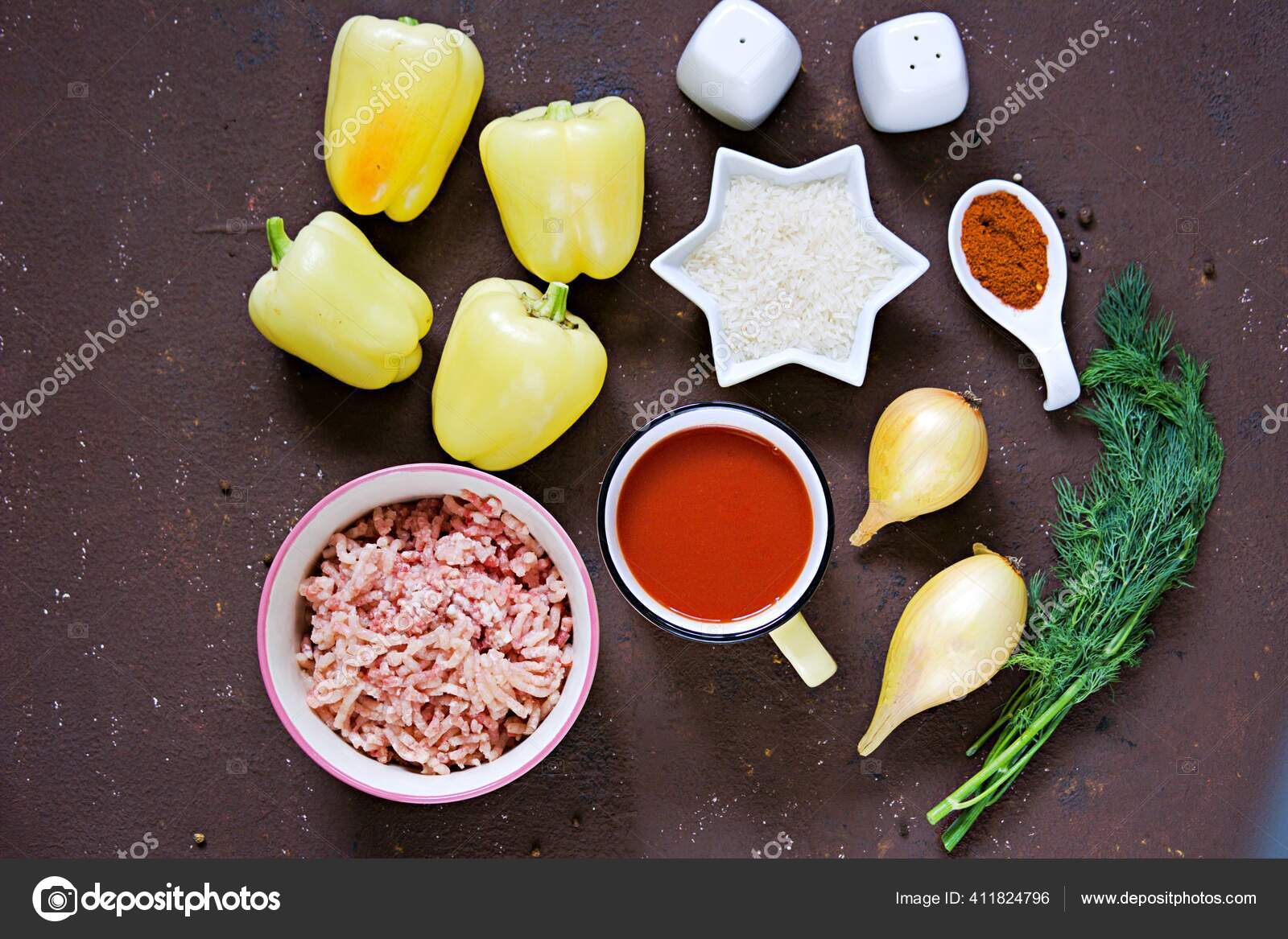 Step Step Preparation Stuffed Bell Peppers Step One Prepared ...