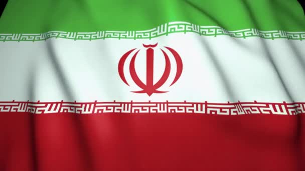 Waving Realistic Iran Flag Background Loop Animation — Stock Video © kk ...