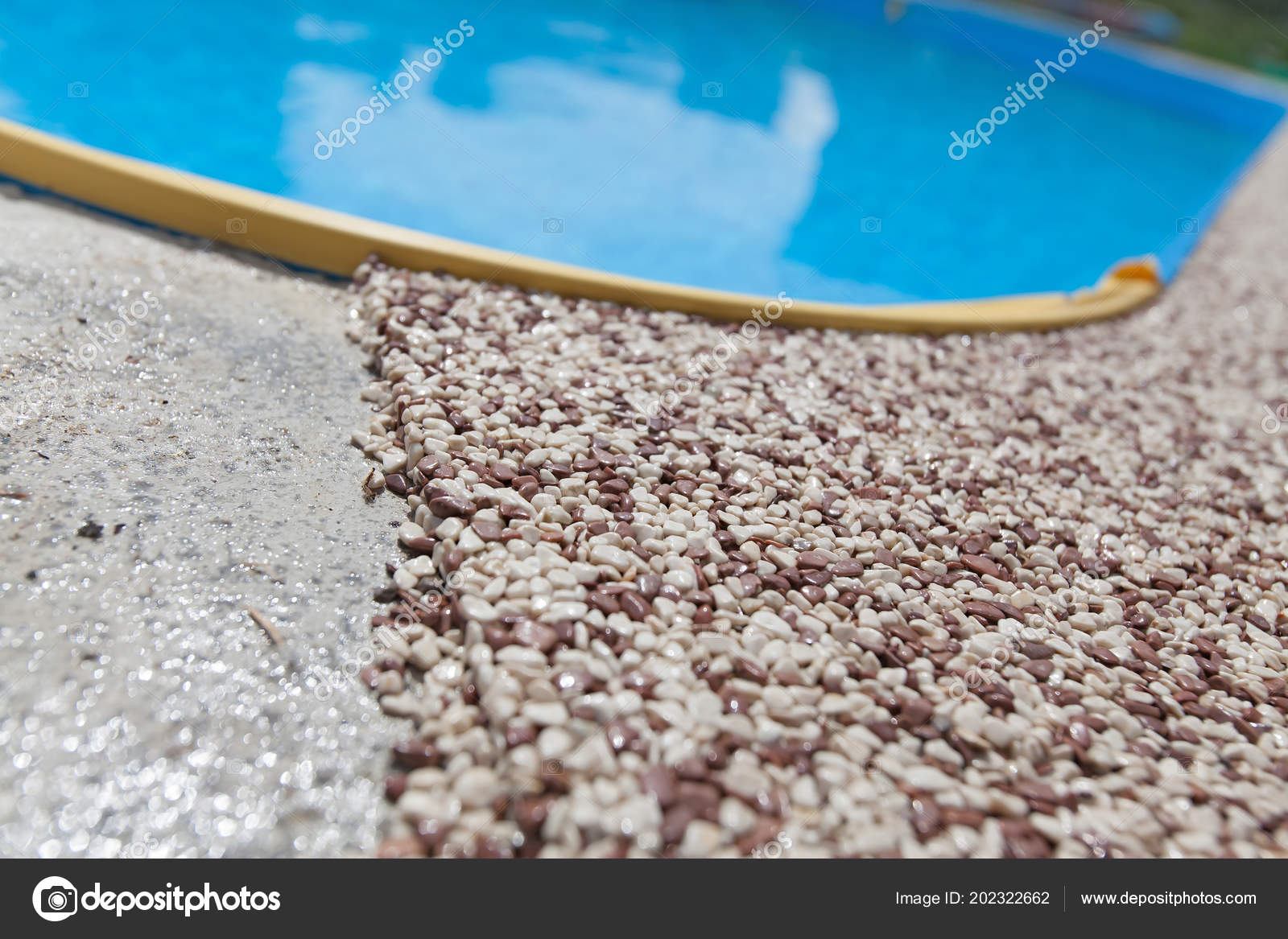 Texture Pebbles Exposed Aggregate Foundation — Stock Photo © rades ...