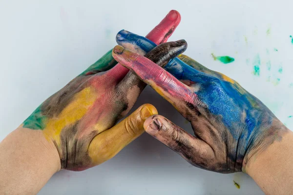 Hands with paint Stock Photos, Royalty Free Hands with paint Images ...