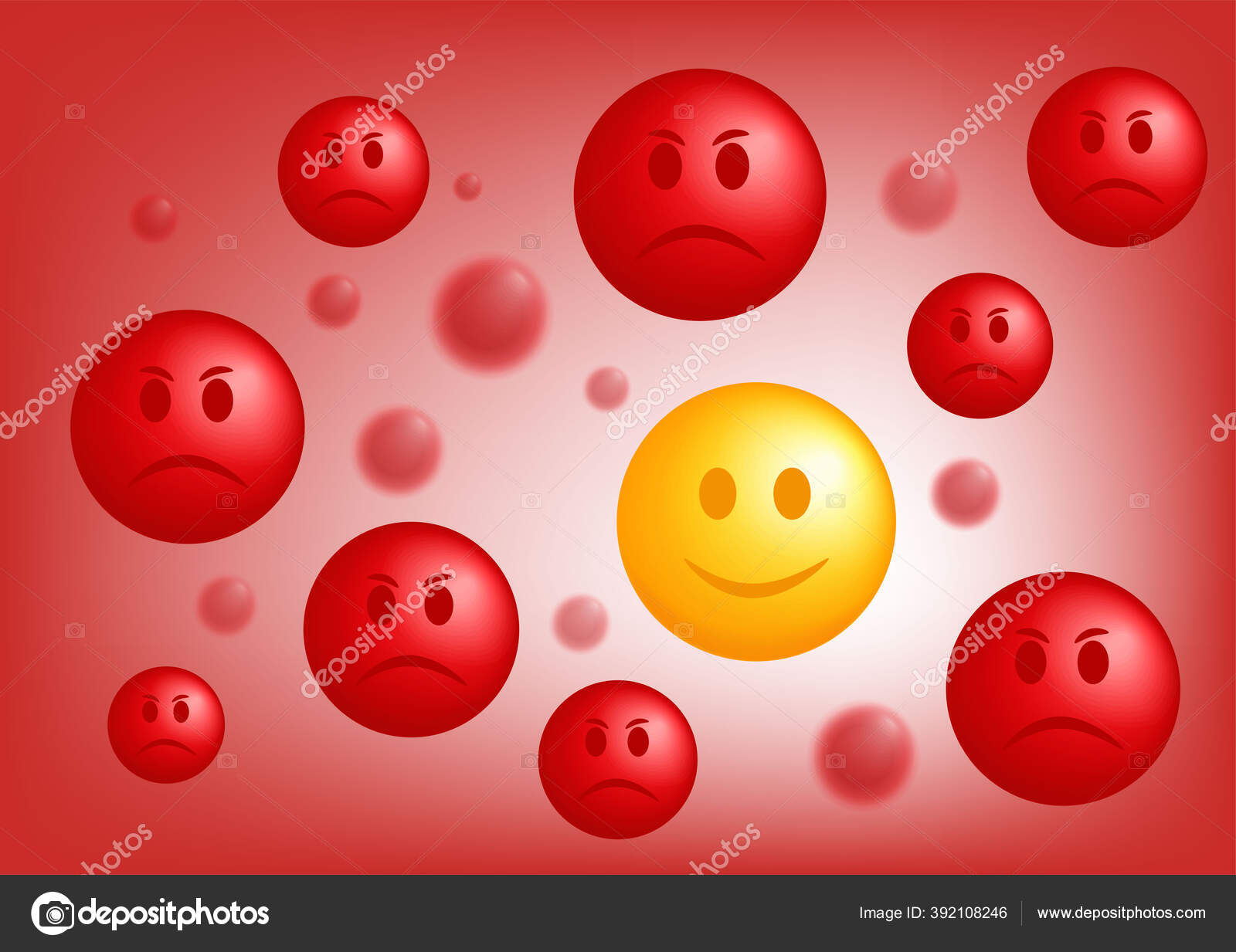 Red Evil Smiley Face