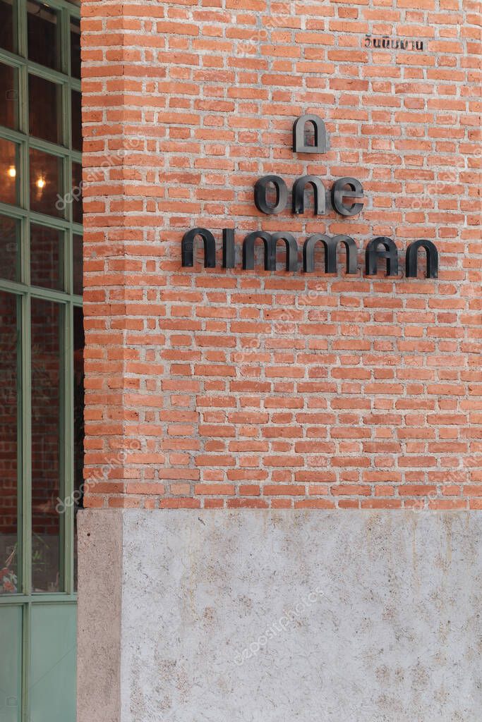 Hermosa señalización en One Nimman, El lugar es una nueva atracción ...