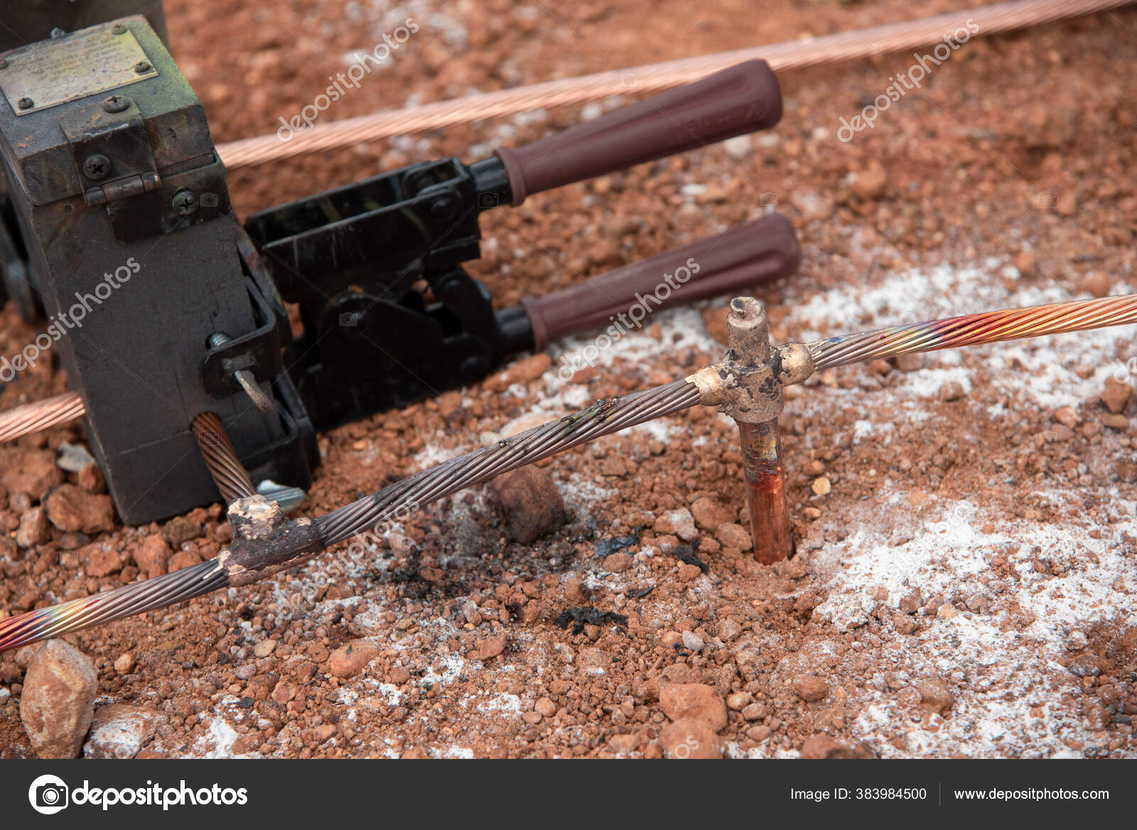 Connect Copper Grounding Lightning Protection System Welding Copper ...