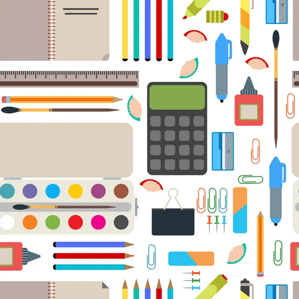 Utiles escolares animados imágenes de stock de arte vectorial ...