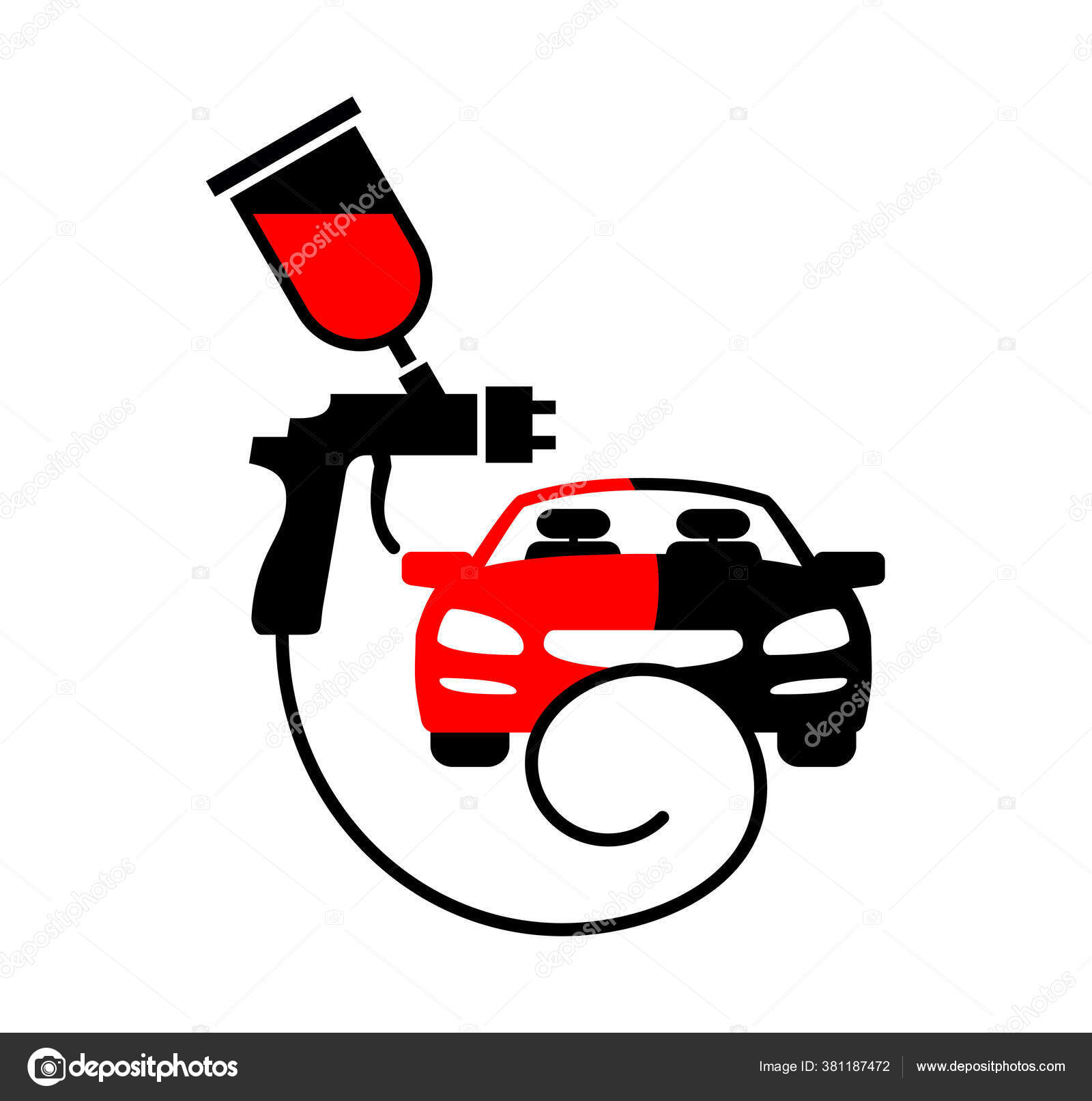 Logo de pintura de coche - pintura de automóvil vector, gráfico ...