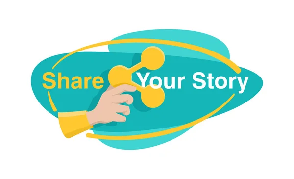 Share Your Story banner Stock Vector Image by ©Dmitrynew83 #387095952