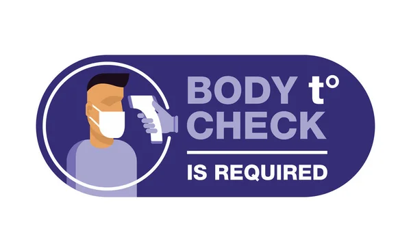 Body temperature check warning sign Stock Vector Image by ©Dmitrynew83 ...
