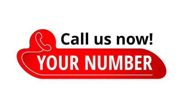 Call us now - template for phone block Stock Vector by ©Dmitrynew83 ...