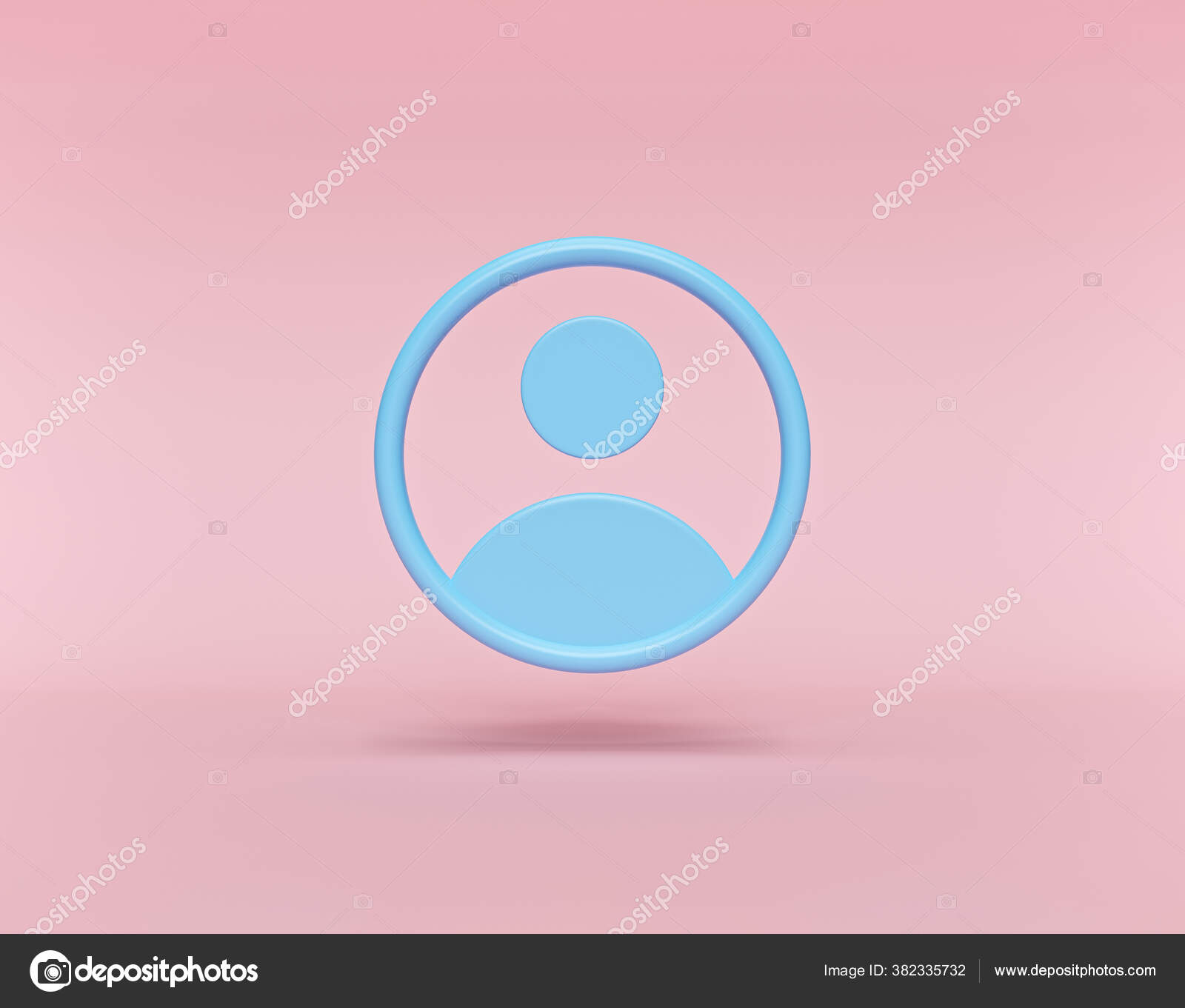 User Profile Icon Symbol Isolated Minimal Design Rendering — Stock ...