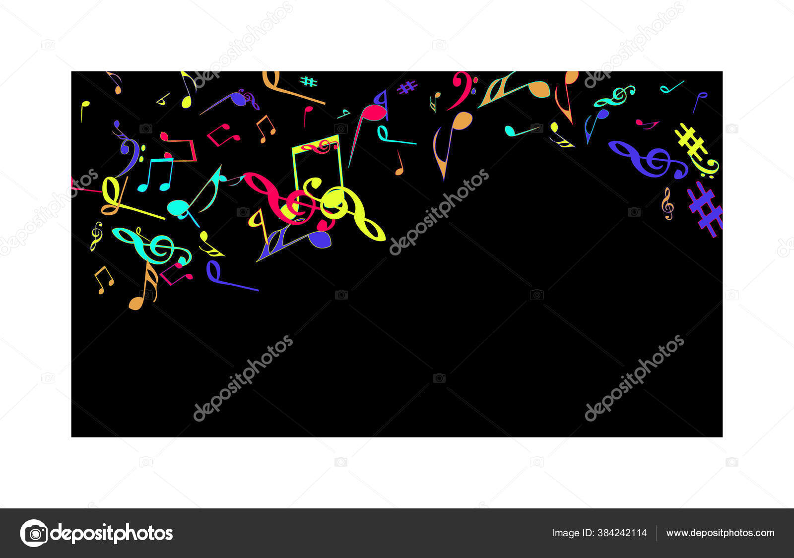 Musical Signs Modern Background Notes Vector Element Musical Poster ...