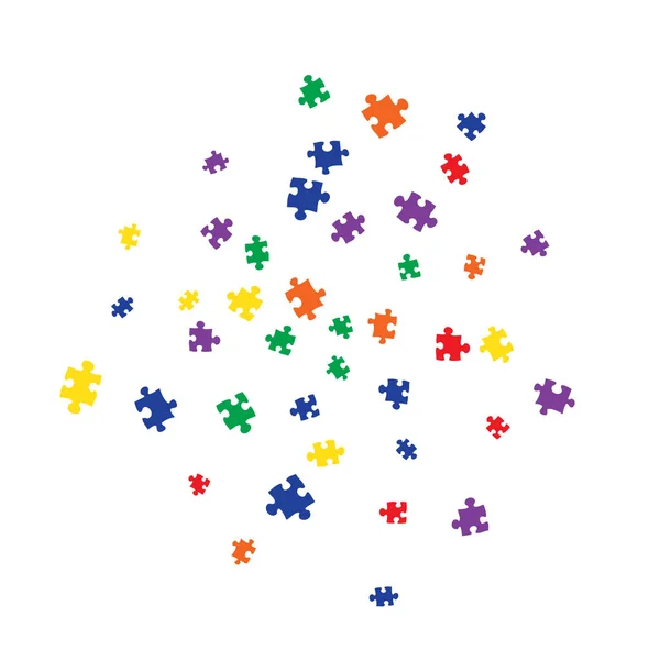 Background Pattern Puzzle Pieces Big Ideas Design Vector Illustration ...