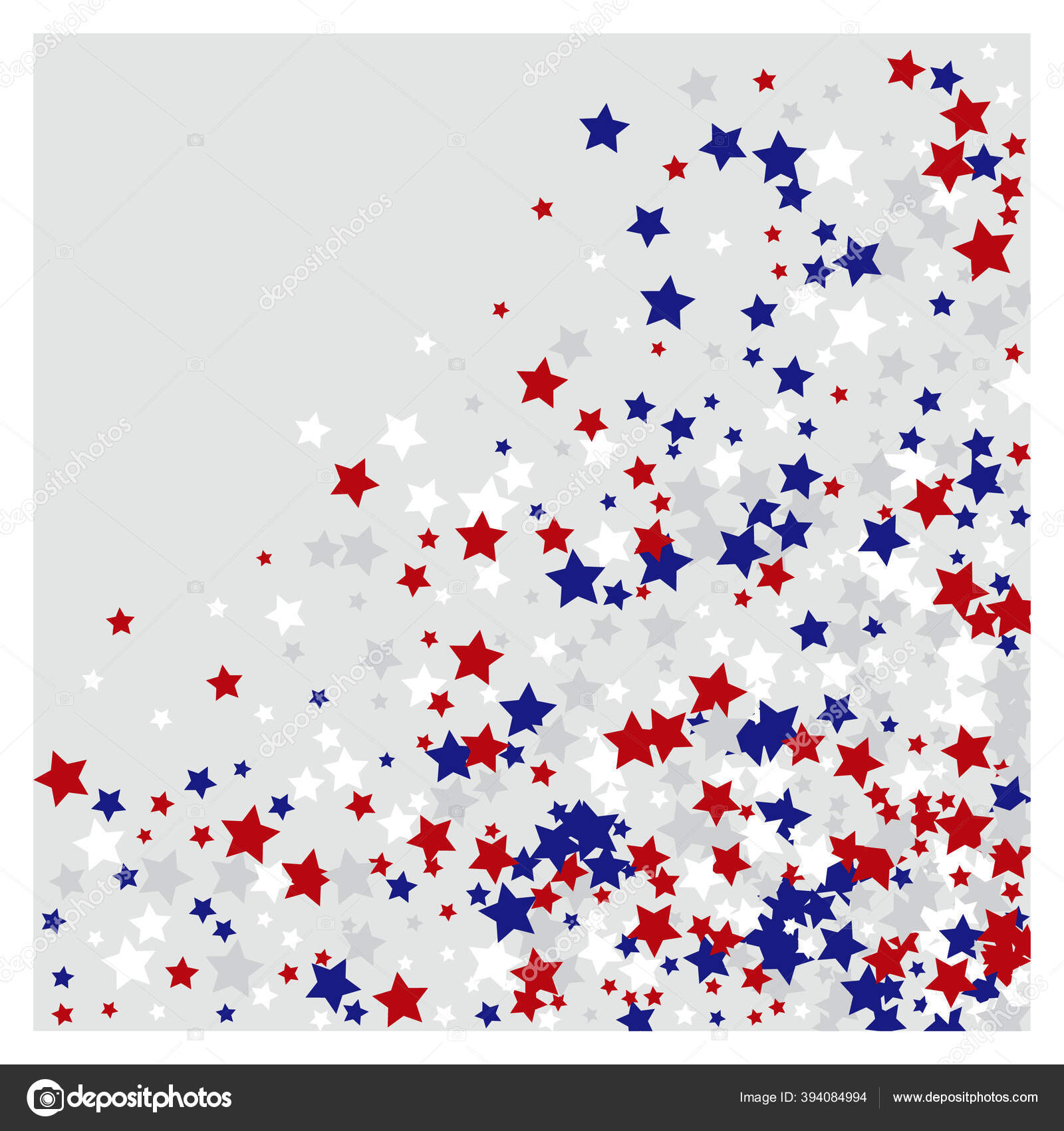 Festive Falling Colorful Stars Confetti Vector Background Stock Vector ...