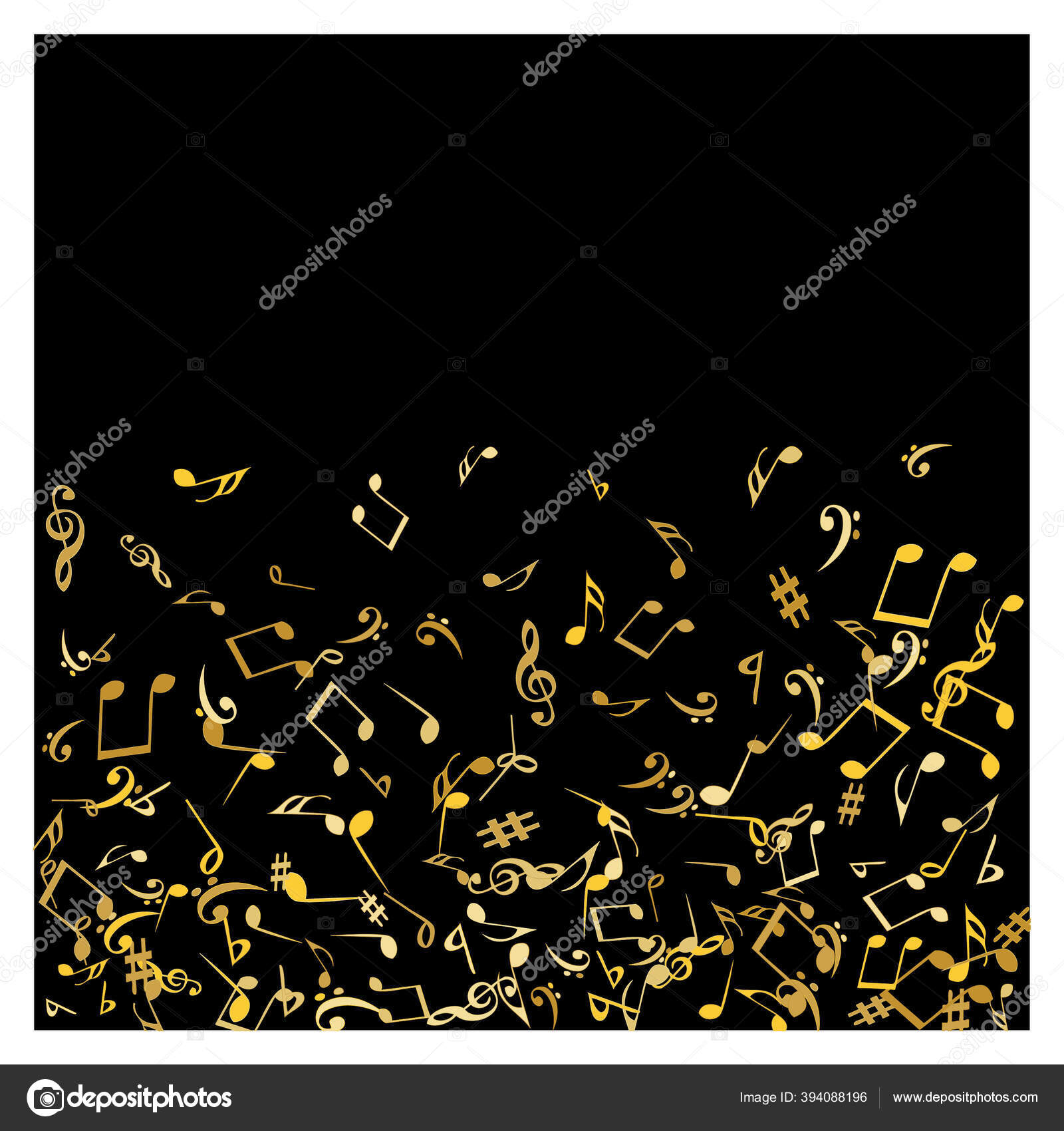 Musical Signs Modern Background Notes Vector Element Musical Poster ...