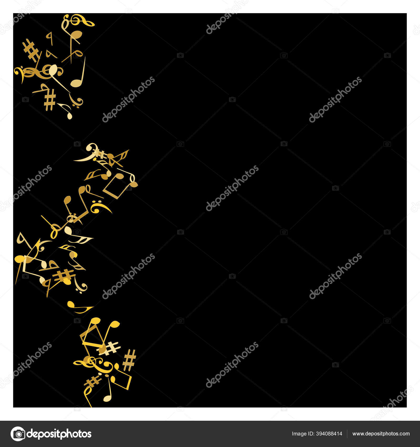 Musical Signs Modern Background Notes Vector Element Musical Poster ...