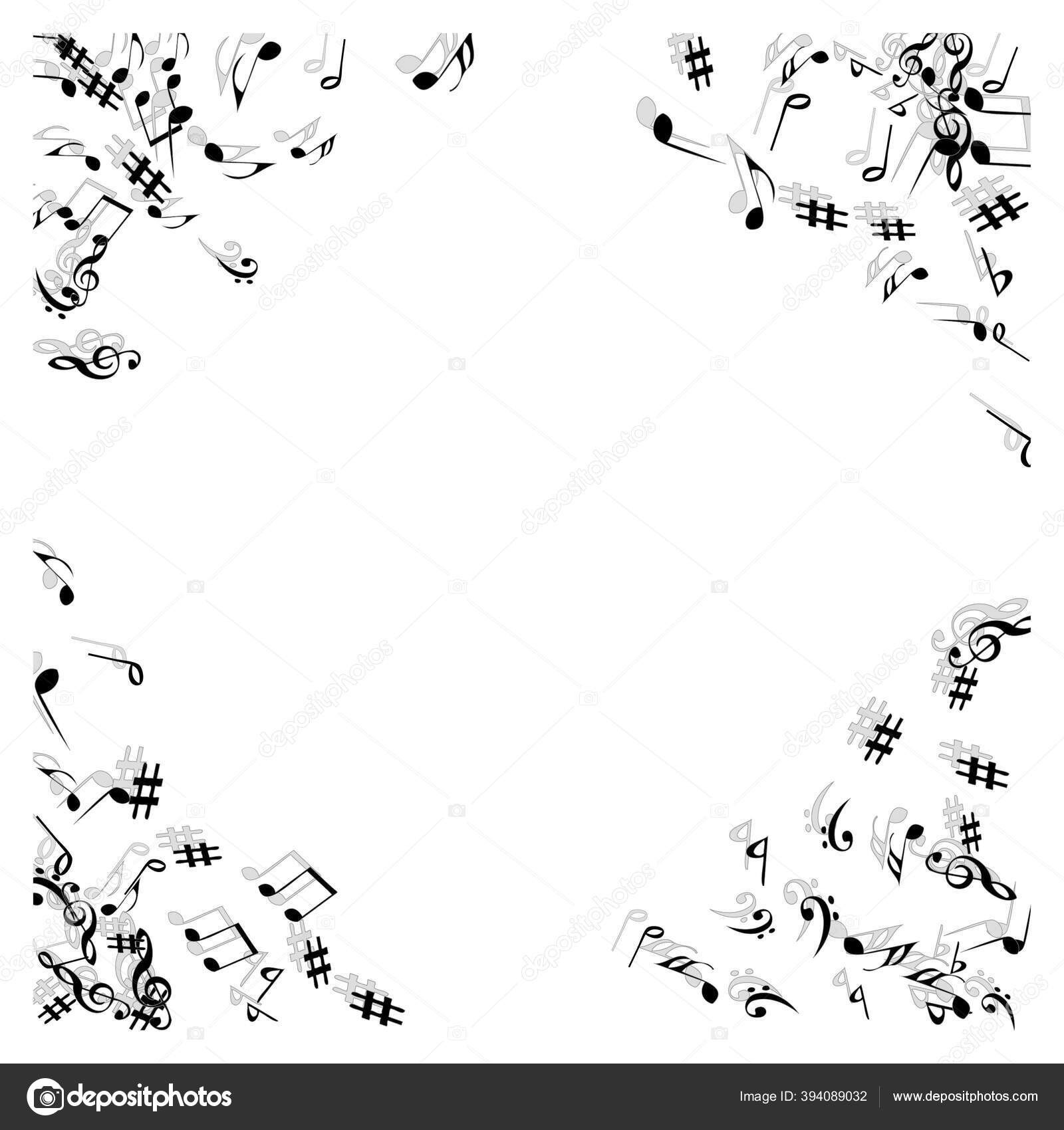 Signos Musicales Fondo Moderno Con Notas Elemento Vectorial Para Cartel ...