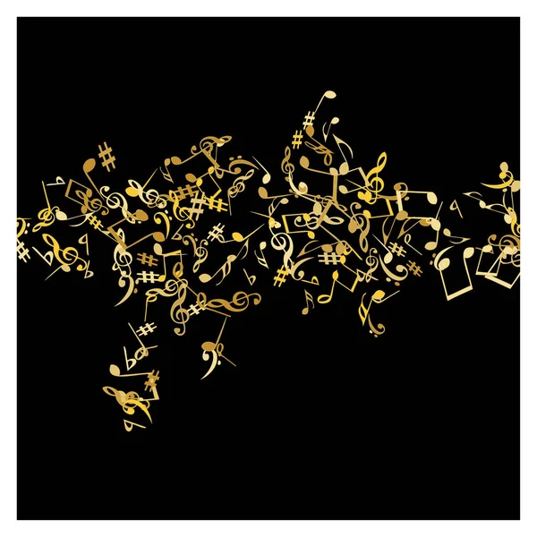 100,000 Gold music notes Vector Images | Depositphotos
