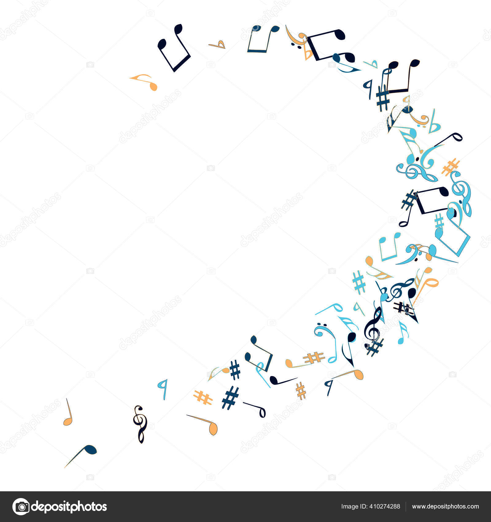 Musical Signs Modern Background Notes Minimalistic Simple Background ...