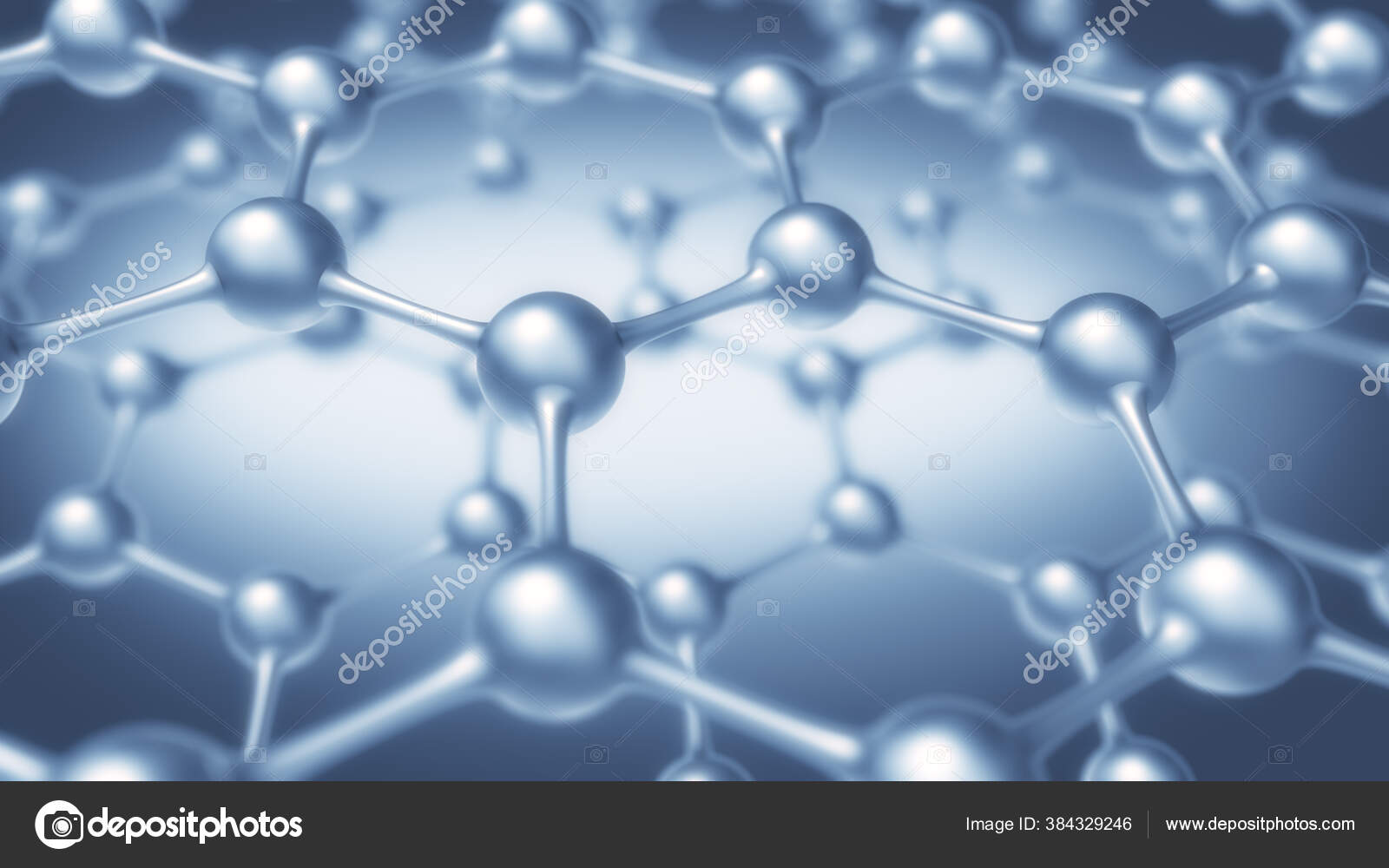 Blue Molecule Nano Technology Structure Rendering Stock Photo by ...