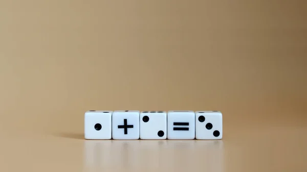 White Dice Math Symbols Coins Stock Photo by ©Kanghyejin 384204200